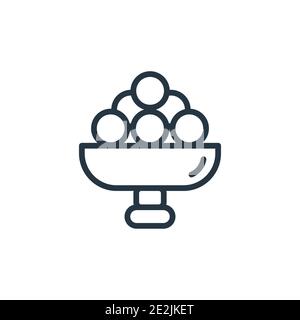 Laddu vector icon isolated on transparent background, Laddu logo ...