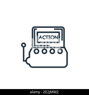 Actions Vector thin line Web icon. Simple icon. Linear symbols. Big UI ...