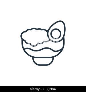 congee icon on white background. Simple element illustration from Food ...
