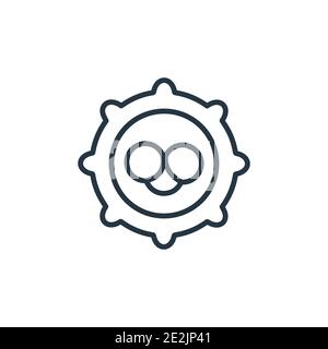 Tamil language outline vector icon. Thin line black tamil language icon, flat vector simple ...