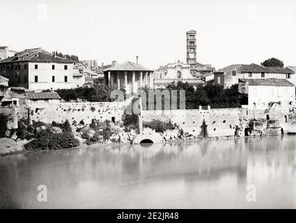 19th century vintage photograph: The Cloaca Maxima was one of the world ...