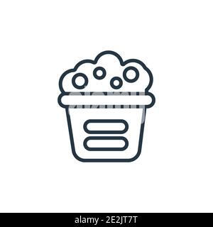 laundry hamper icon vector outline illustration Stock Vector Image ...