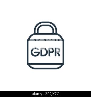 GDPR vector icon isolated on transparent background, GDPR transparency logo concept Stock Vector ...