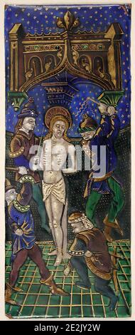 Triptych Panel with the Flagellation of Christ, early 16th century Stock Photo - Alamy