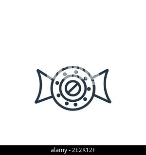 polvoron icon on white background. Simple element illustration from ...