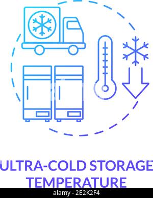 Ultra cold storage temperature concept icon Stock Vector Image & Art ...