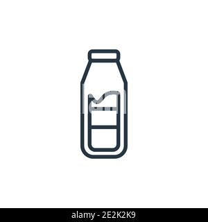 Bottle milk icon black. Single bio, eco, organic product icon from the ...