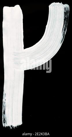 Younger Futhark Rune 06 kaun Ulcer Stock Photo - Alamy