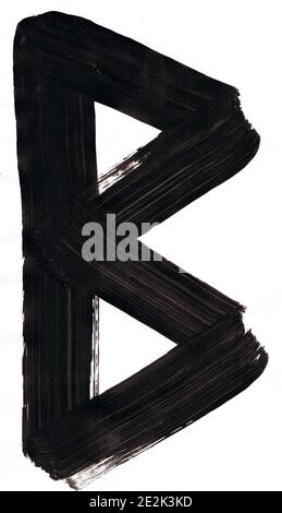 Younger Futhark Rune 13 björk bjork bjarkan bjarken Birch Inverted ...