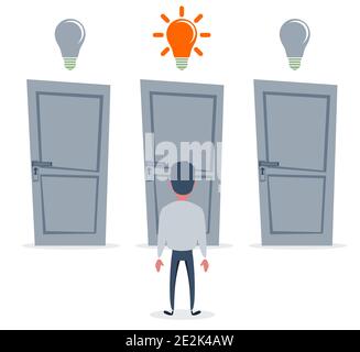 Concept of successful strategy and right business goals Stock Vector ...