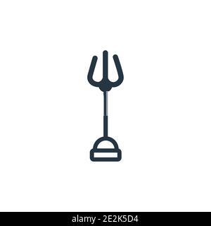 trishul vector icon isolated on transparent background, trishul logo ...