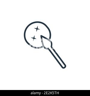 Hat with glow icon. Simple illustration of hat with glow vector icon ...