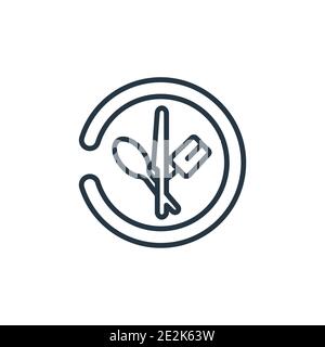 Simple cutlery icon isolated from kitchen collection. cutlery icons ...