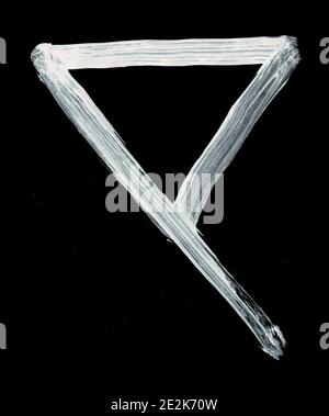 Alchemical Symbols Crucible Inverted Stock Photo - Alamy