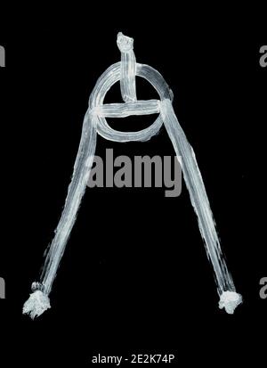Alchemical Symbols Crystal One Stock Photo - Alamy