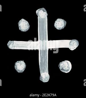 Alchemical Symbols Distilled Vinegar Two Stock Photo - Alamy