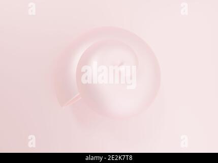 pink empty shell of mollusk, 3d render Stock Photo - Alamy