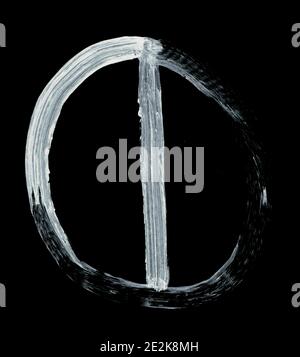 Alchemical Symbols Salt Peter Saltpeter Stock Photo - Alamy