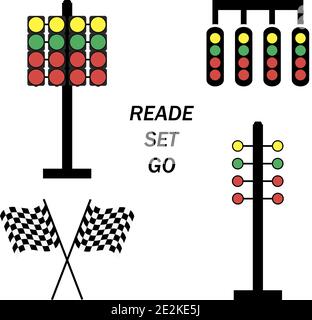 racing semaphore lights Stock Vector Image & Art - Alamy