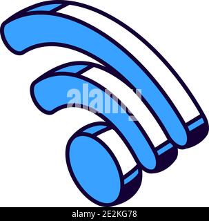 Wifi router vector isometric illustration. Internet network device on ...