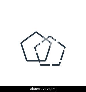 intersection vector icon Linear icon. Editable stroke line Stock Vector ...