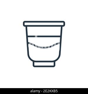 splash mayonnaise sauce food line icon vector illustration Stock Vector ...