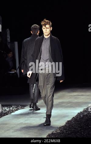 A model wears a creation as part of the Dior Homme Spring Summer 2027 ...
