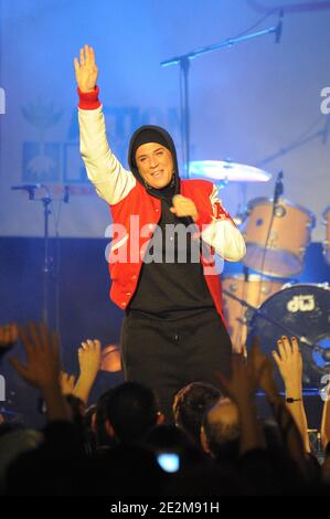 Diam's performing during the concert 'Un Dimanche Pour Haiti' at ...