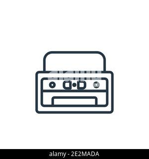 Outline of an office copier from black lines isolated on a white ...