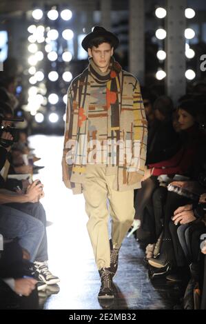 A model wears a creation for the Kenzo fashion collection during Women ...