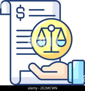 Balance sheet cartoon web icon. Accounting process, finance analyst ...