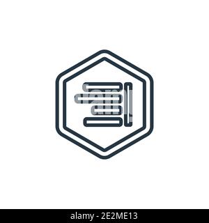 align vector icon Linear icon. Editable stroke line Stock Vector Image ...