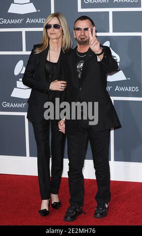 Ringo Starr, with fiancée Barbara Bach shown during a taping of the ...