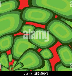 Color abstract square, rectangle geometric pattern generative art ...