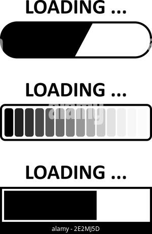 loading set of icons in flat style, vector Stock Vector Image & Art - Alamy