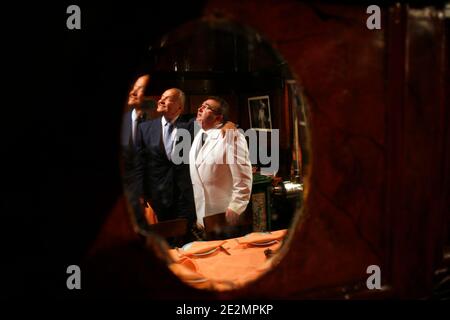 The owners Thierry de la Brosse and Louis Gadby pose at L'Ami Louis ...
