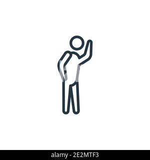 curious mind line icon, outline symbol, vector illustration, concept ...