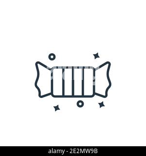 Toffee icon. Outline toffee vector icon for web design isolated on ...
