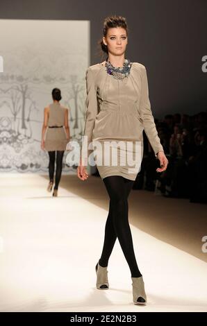 Model on the runway during the Twinkle 2010 Fall Collection during ...