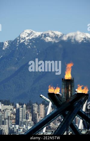 The Olympic Torch at the Vancouver 2010 XXI Olympic Winter Games ...