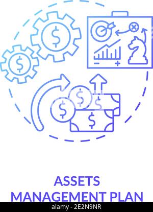 Assets management gradient linear vector icon Stock Vector Image & Art ...