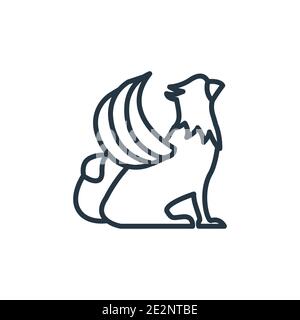 Griffin Line Art Stock Vector Image & Art - Alamy