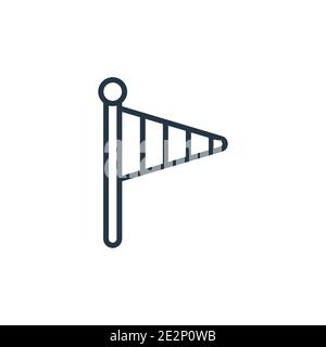 windsock icon black vector illustration Stock Vector Image & Art - Alamy