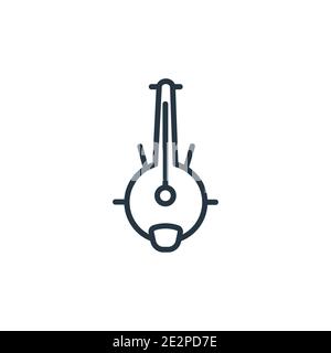 kora icon logo sign vector outline in black and white color Stock ...