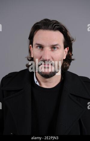 EXCLUSIVE. Frederic Beigbeder posing prior the 'Romy Schneider and ...
