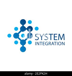 Vector logo for system integration Stock Vector Image & Art - Alamy
