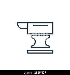 anvil for forging metal line icon vector illustration Stock Vector ...