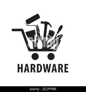 Vector logo of a store, building materials company Stock Vector Image ...