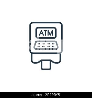 Atm machine logo design with editable slogan. Branding book and ...