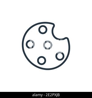 Paint kit outline flat white icons on round color backgrounds Stock ...